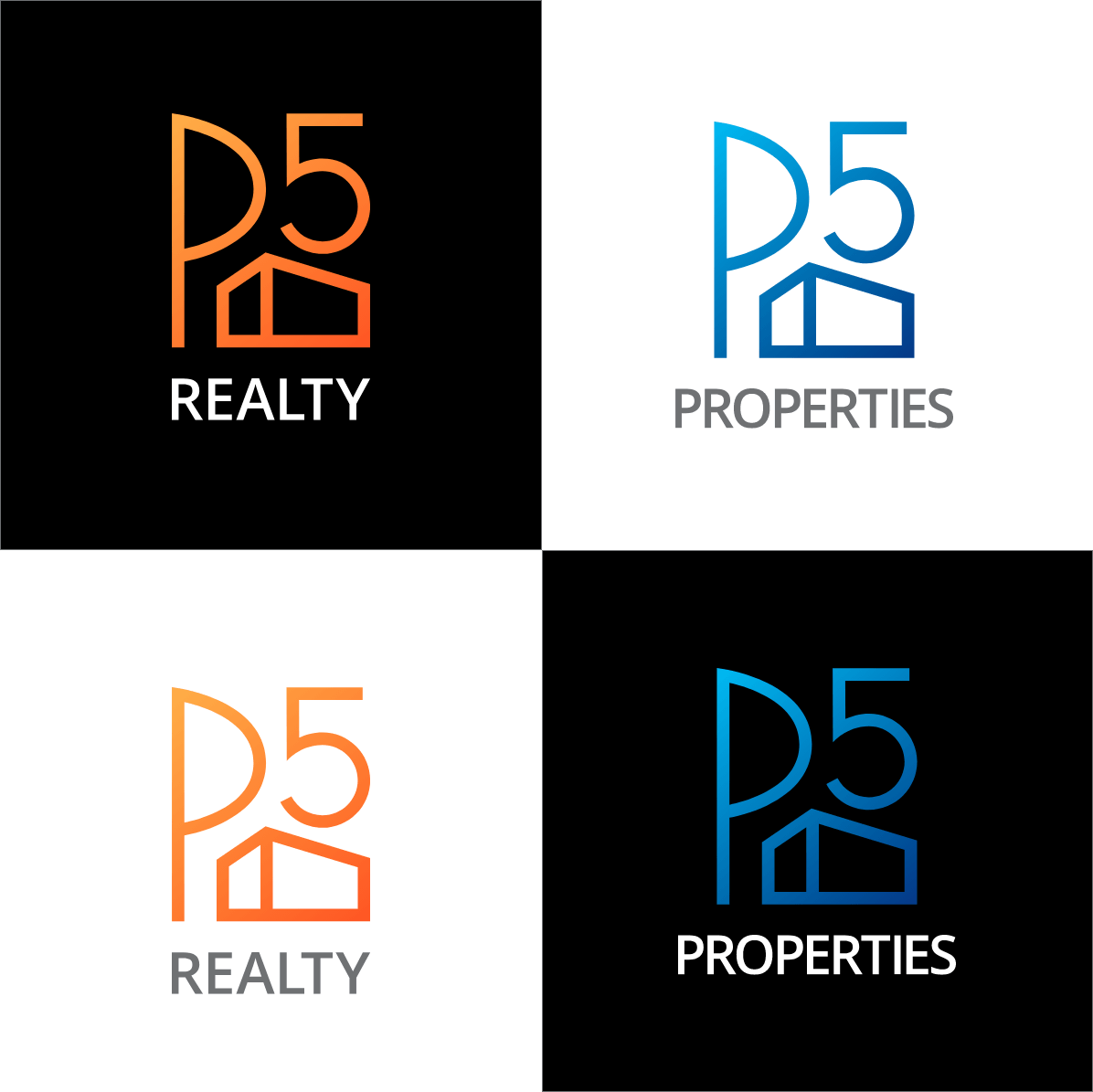 P5 Realty and P5 Properties Branding - Sutter Group Web Design ...